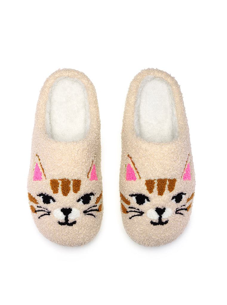 Cat Face Slippers – Living Royal