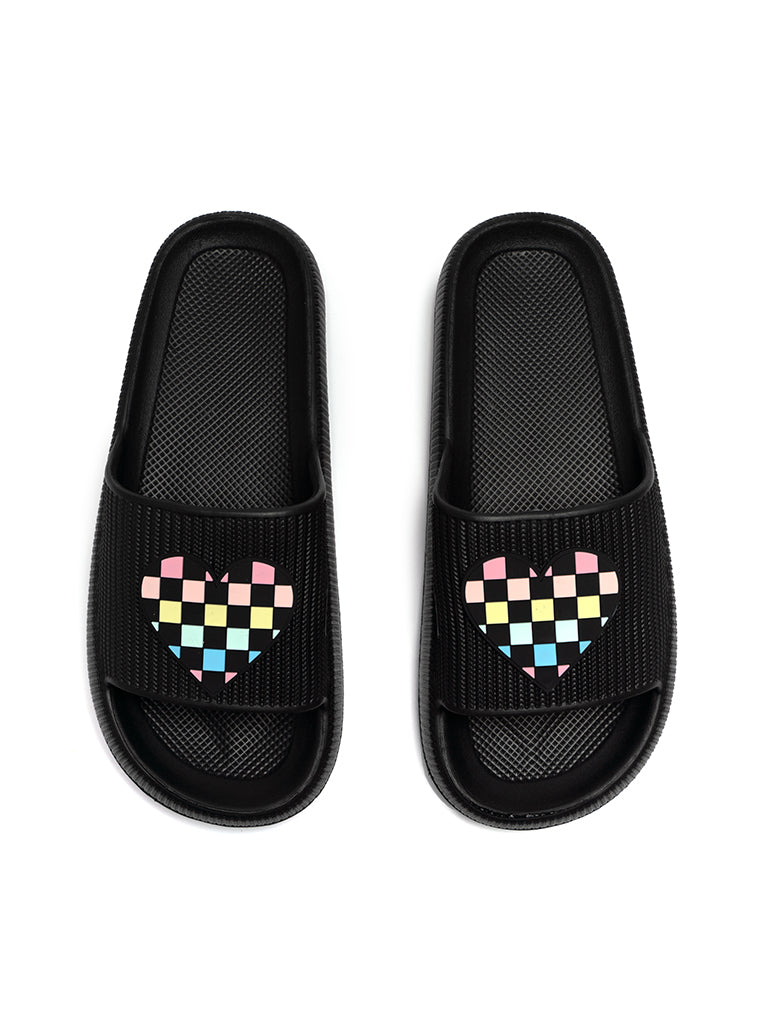 Pool Checker Heart Slides – Living Royal